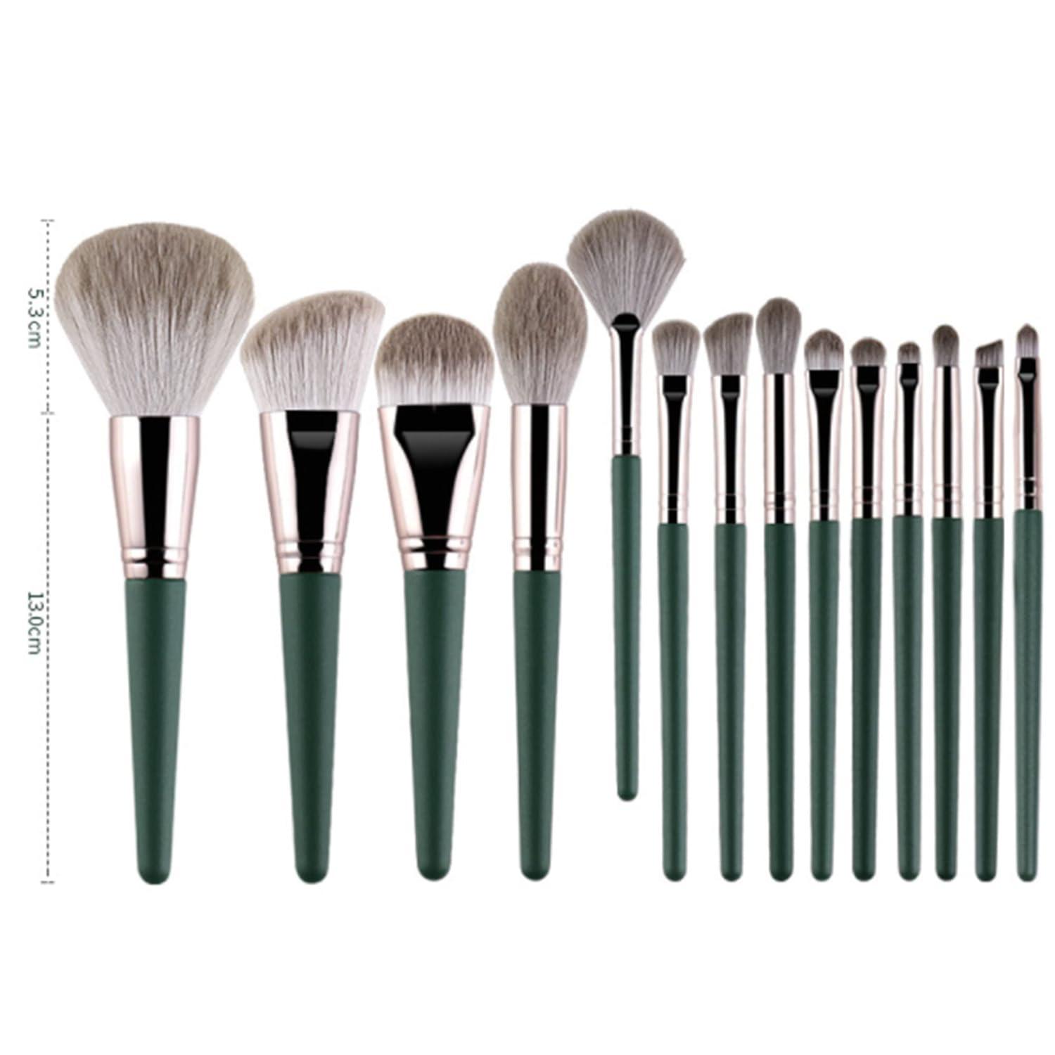 14-Piece Professional Makeup Brush Set - Complete Cosmetics Kit with ...