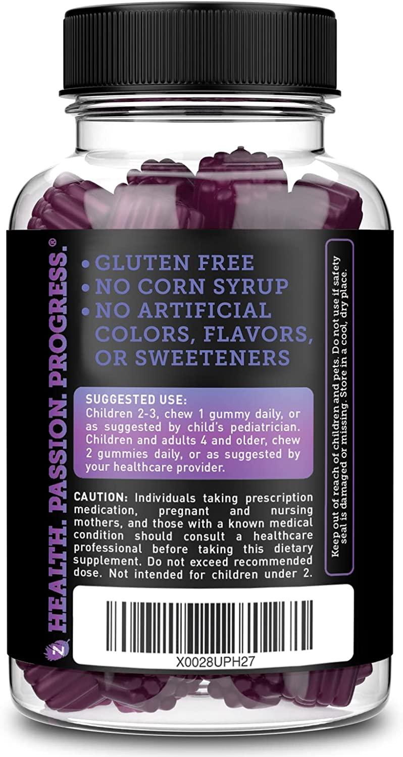 Zeal Naturals Sambucus Elderberry Gummies with Zinc & Vitamin C - Daily ...