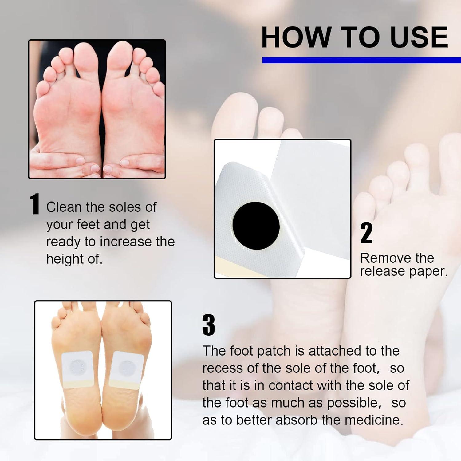 Utapossin Magnetic Foot Patches - 16-Piece Height Growth Solution for ...