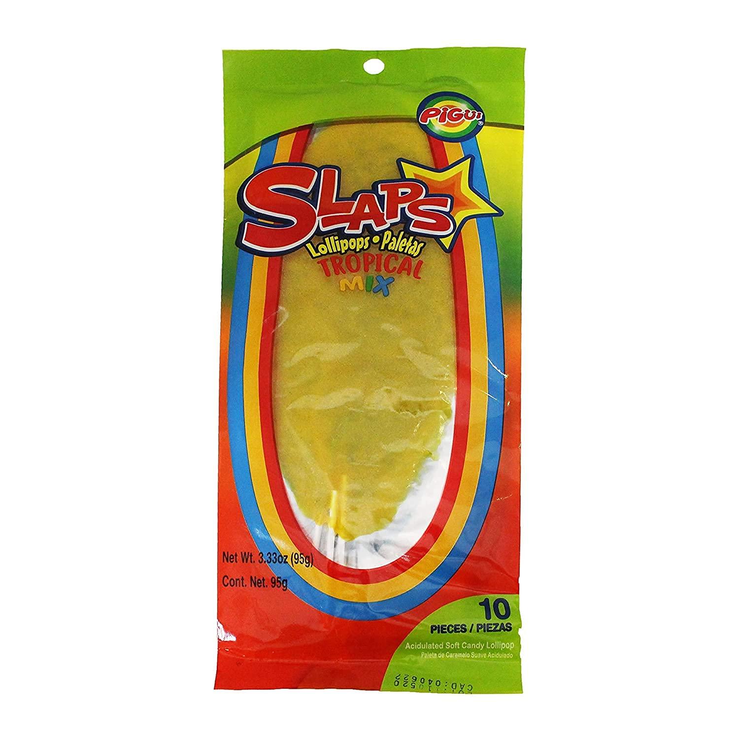 Mexican Slaps Lollipop Candy Mega Bundle - 50 Pieces, 5 Tropical ...