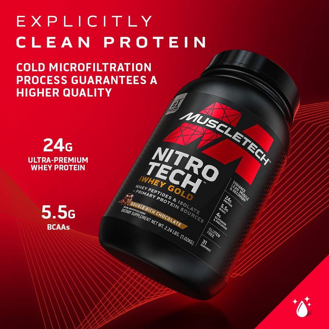 MuscleTech Nitro-Tech Performance - Strawberry Whey Protein Powder 5 ...