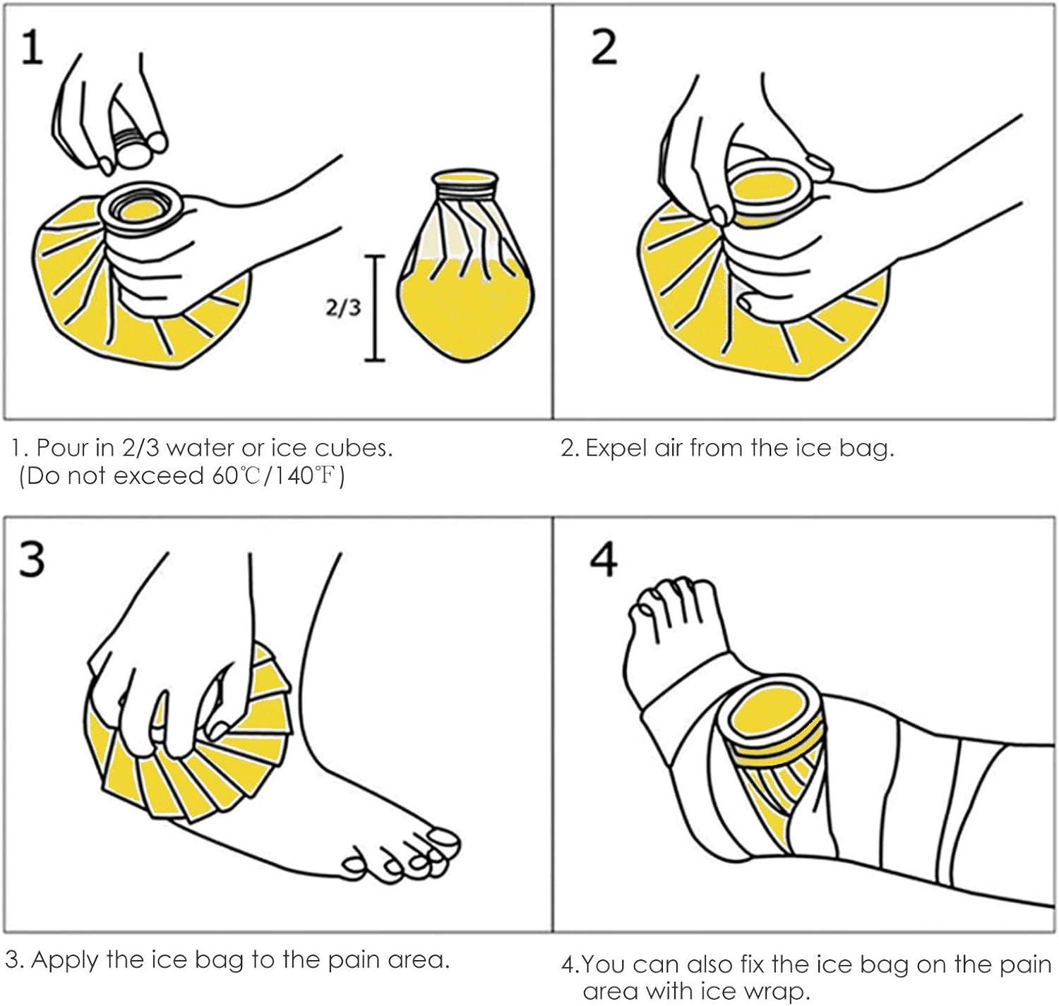 Reusable Ice Packs for Injuries - Cold Compress for Swelling, Bruises ...