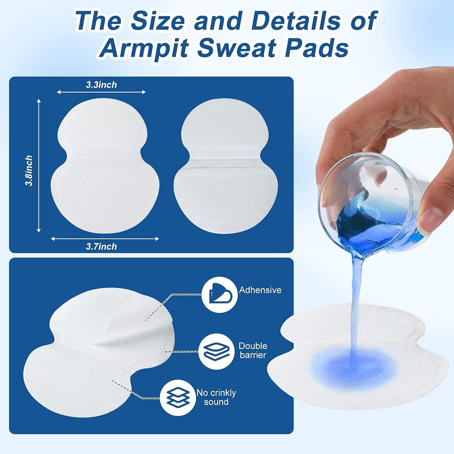 Bonuci 180 Pcs Underarm Sweat Pads - Unflavored Disposable Armpit ...