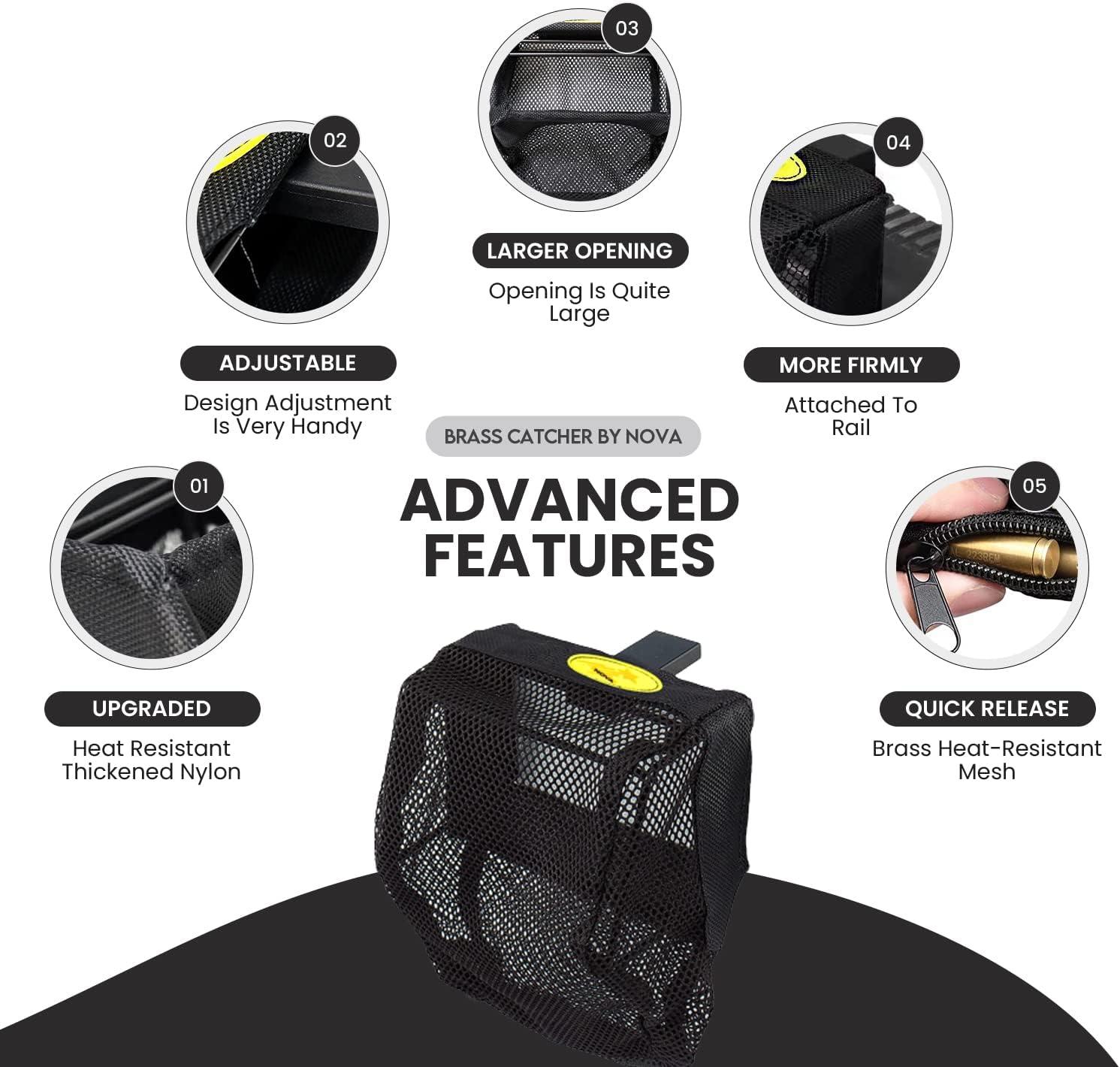 Brass Catcher by NOVA- with Picatinny Rail Mount and Heat Resistant ...