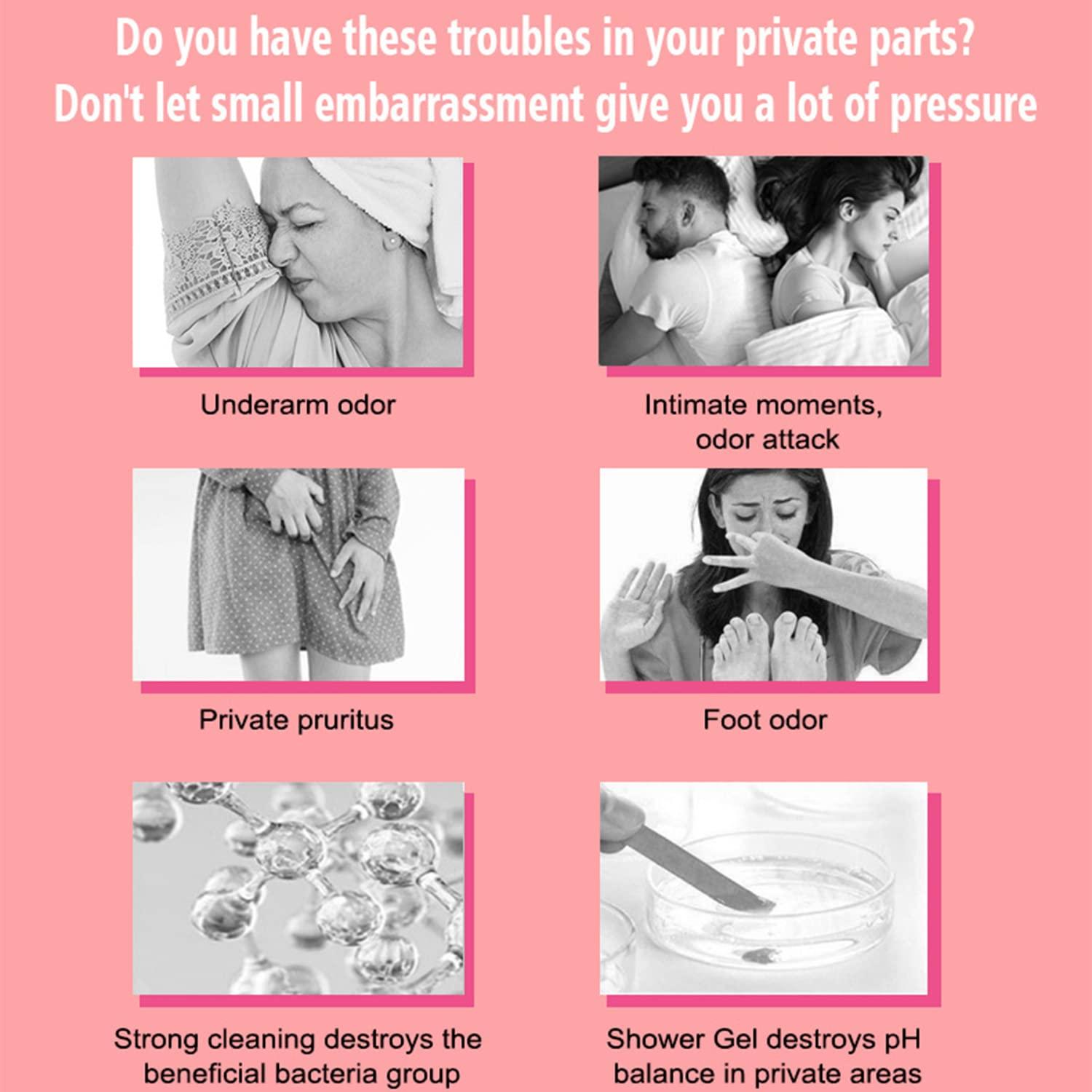 Aichun Beauty Intimate Spray 100ml - pH Balanced Deodorant for Armpits ...