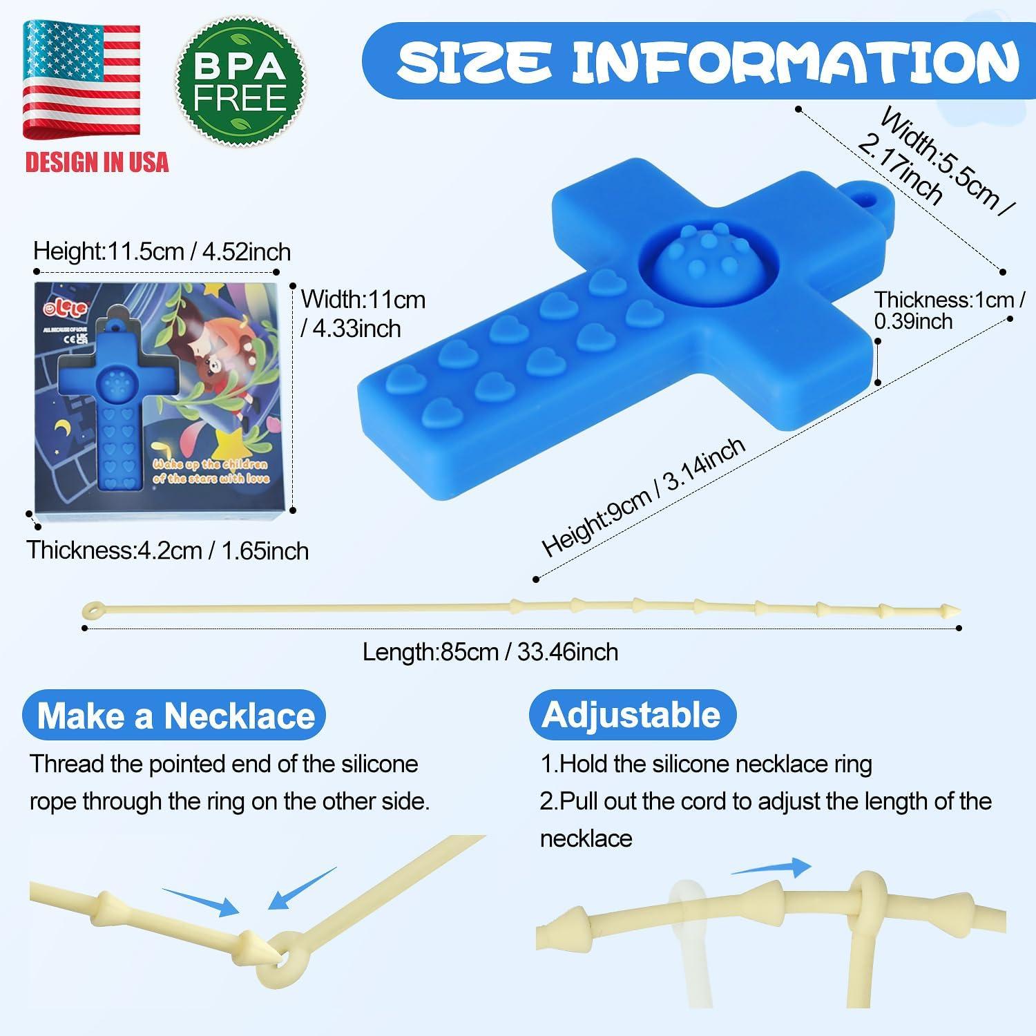 Kau-Hall Chain Olele | 3-Part Sensory Chewing Set for Kids | Silicone ...
