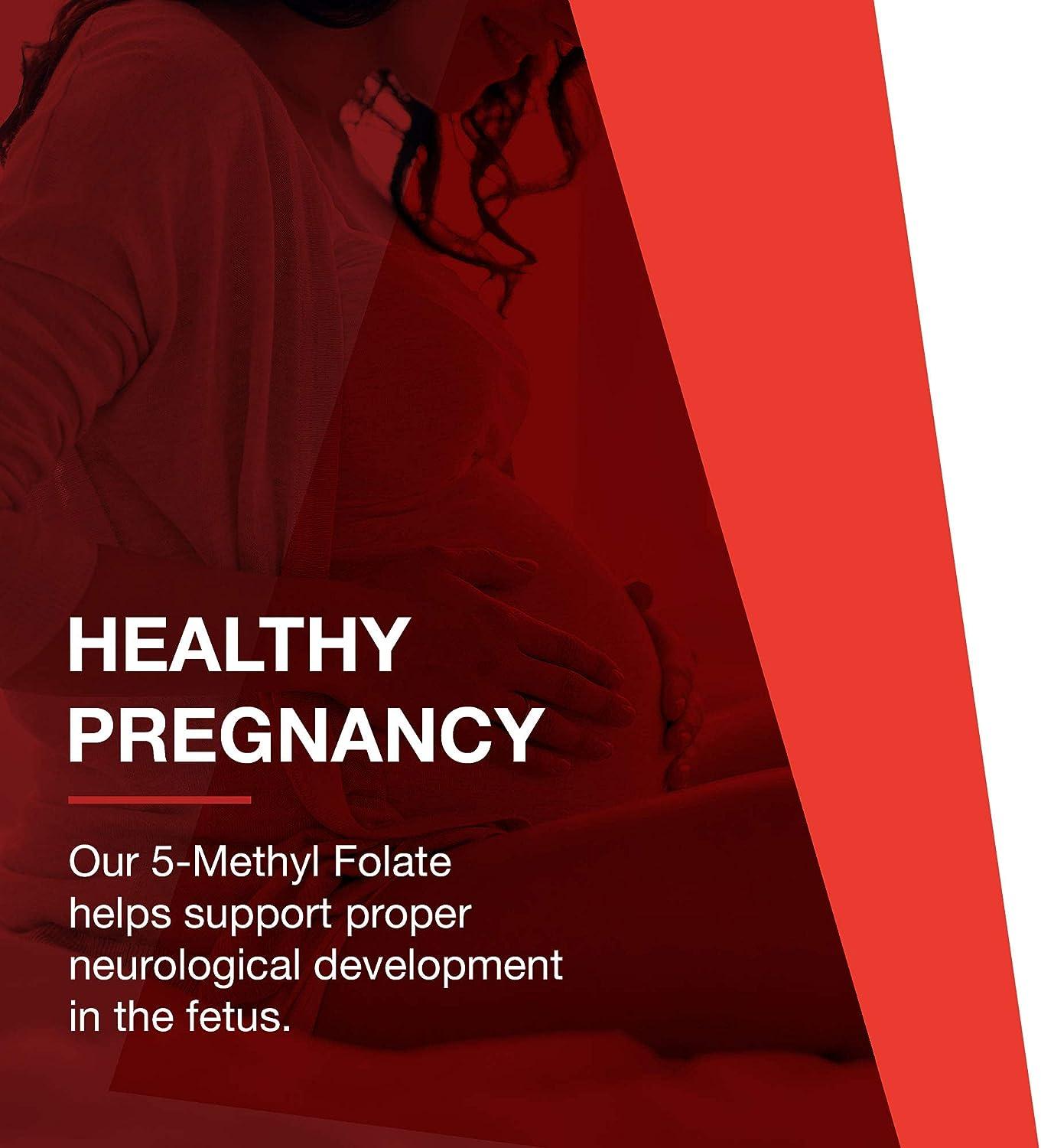 Protocol 5-Methyl Folate 1000mcg Supplement - 90 Tabs - Nerve Support ...