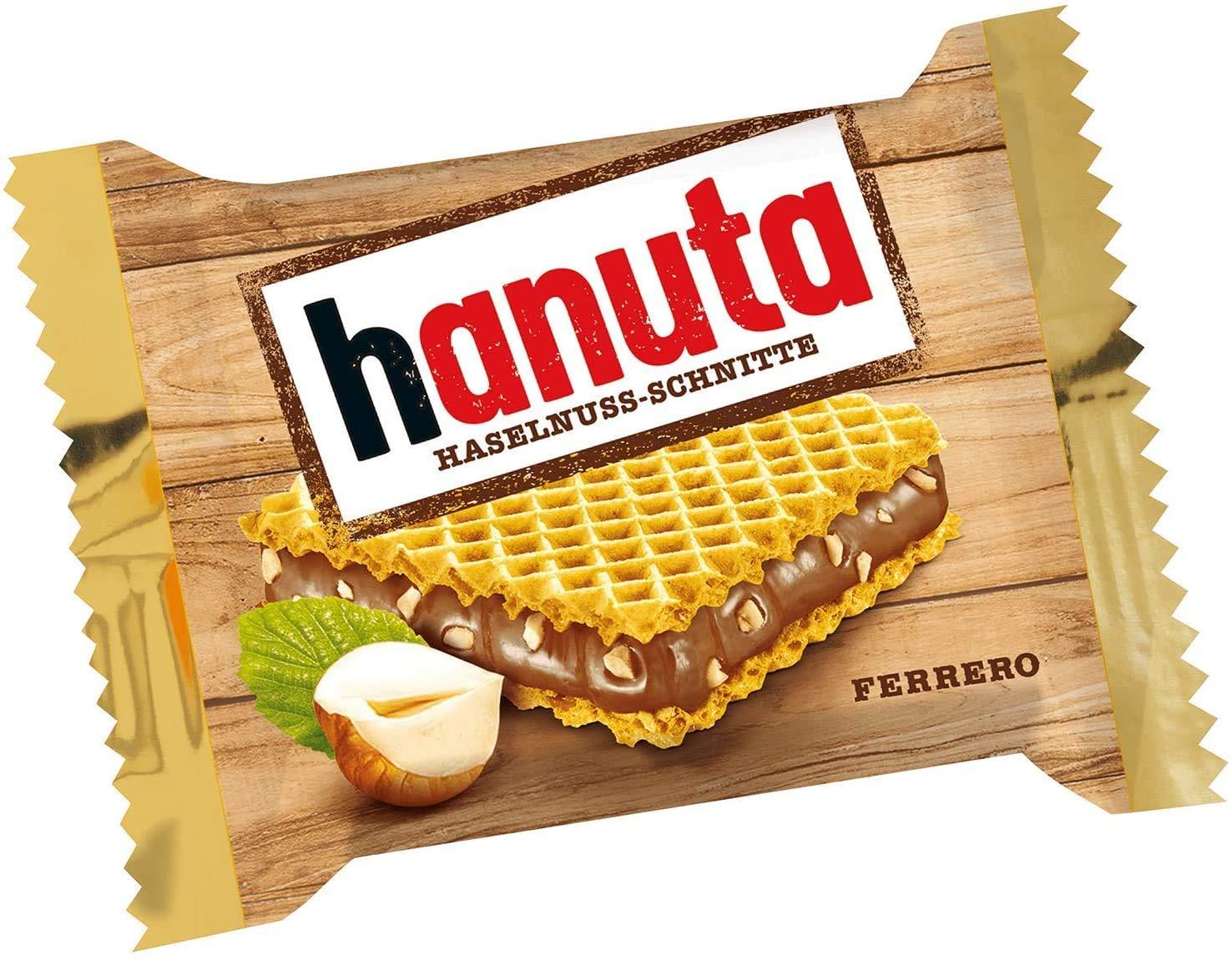 Ferrero Hanuta Hazelnut Cream Wafers (10-Piece Box) | Buy Now with ...