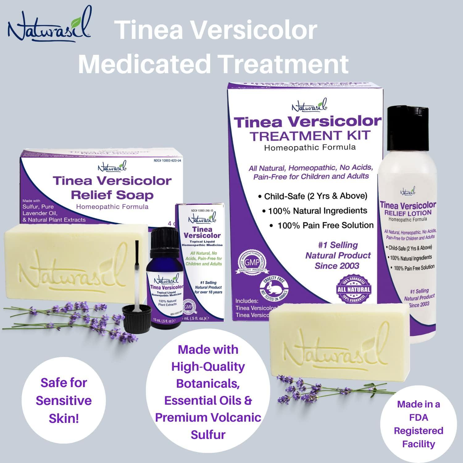 Naturasil Tinea Versicolor Topical Treatment 15mL - Eliminate Candida ...