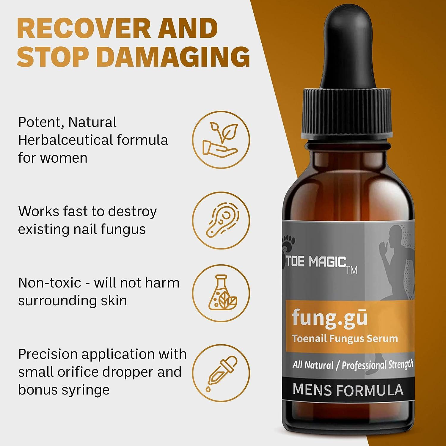 Toe Magic Men's Toenail Fungus Serum | Repair & Renew Damaged Nails ...