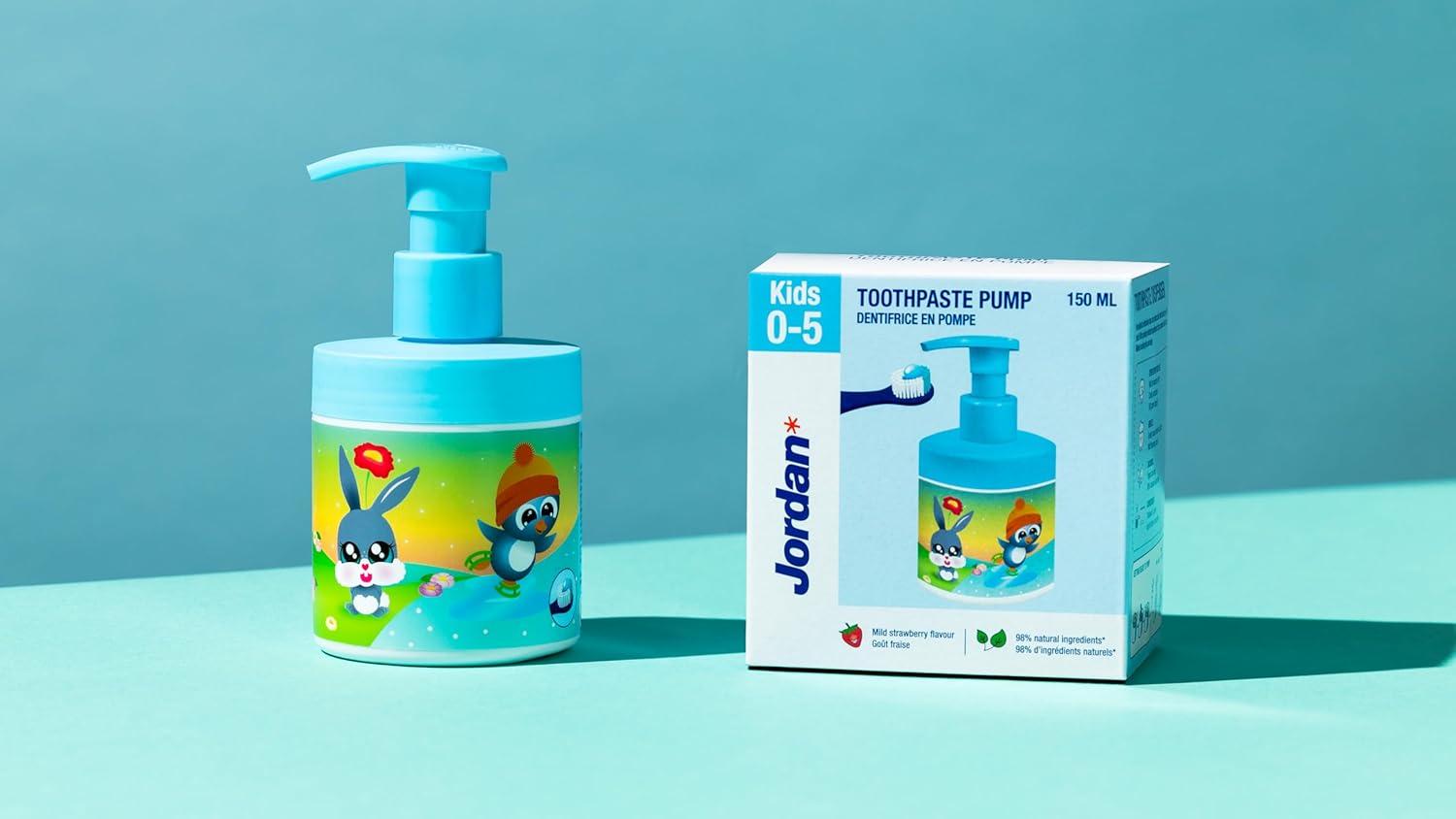 Jordan | Toothpaste Pump for Children | Toothpaste on a Pump Dispenser ...