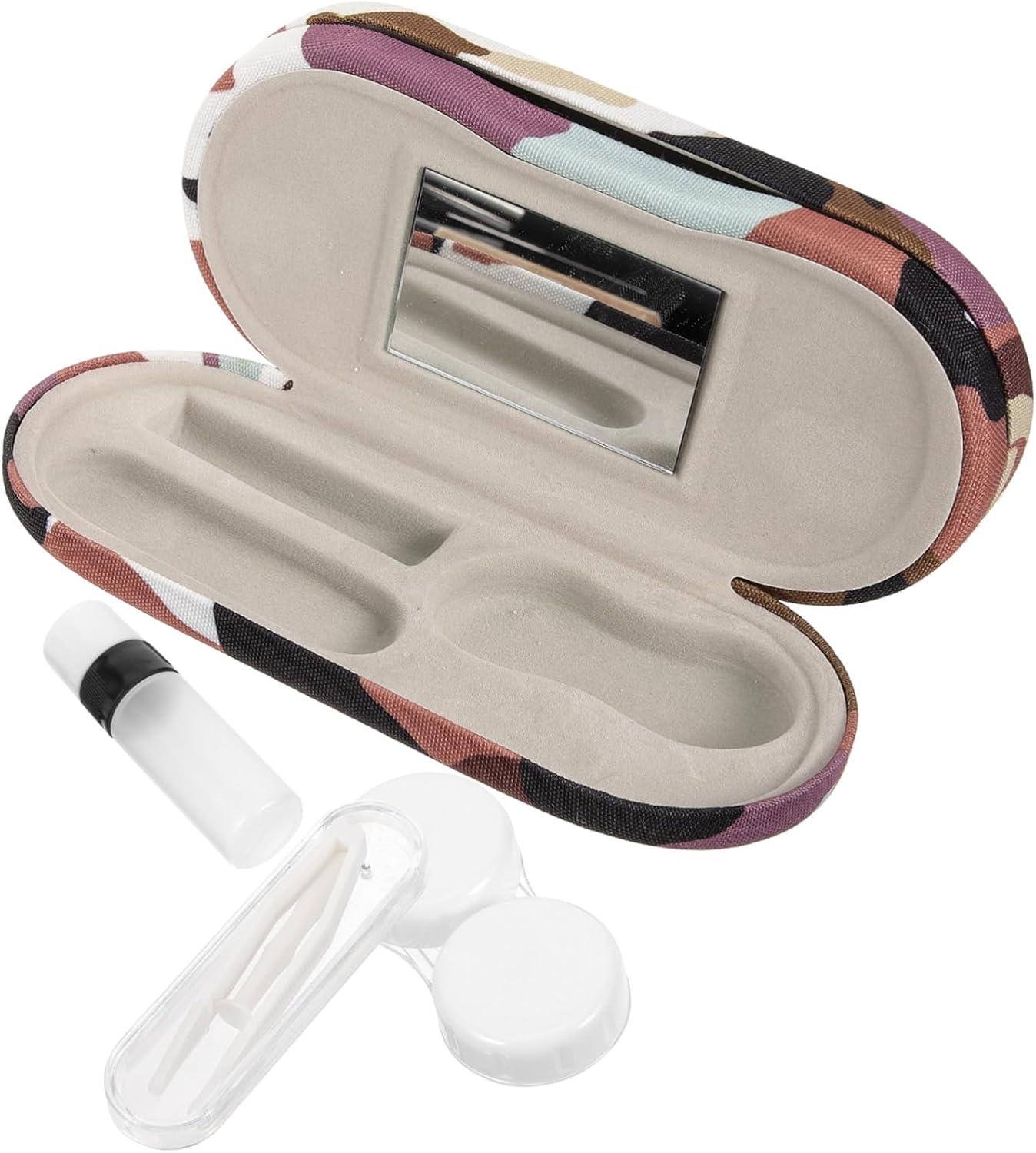 Gatuida 5-in-1 Glasses Case & Contact Lens Travel Container - Portable ...