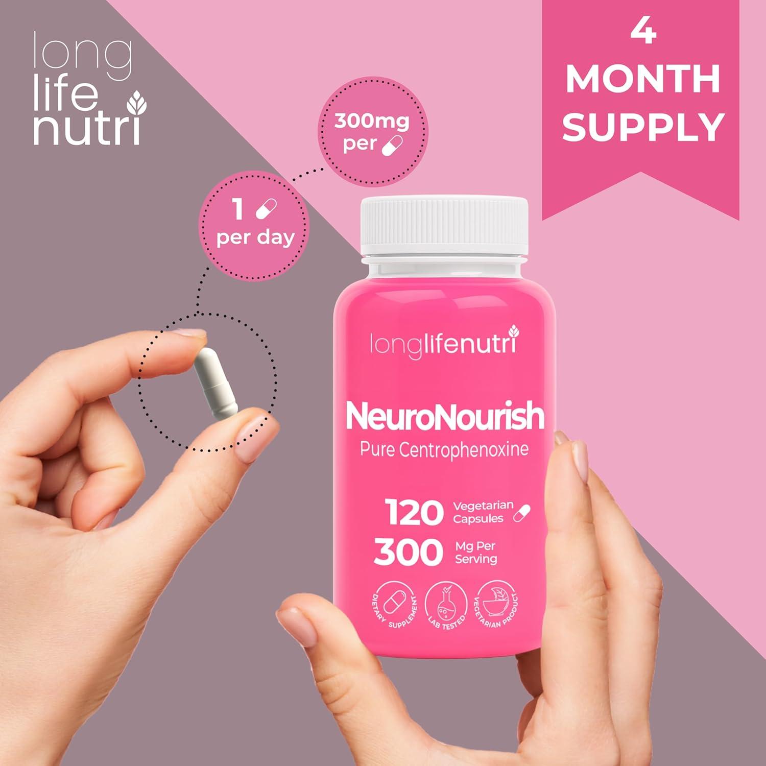 Centrophenoxine 300mg - Cognitive Enhancer Nootropic | Made in USA ...