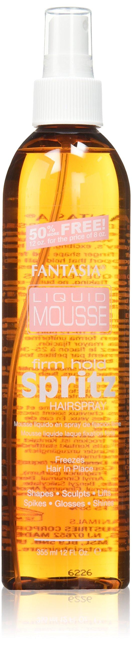 Fantasia Liquid Mousse Spritz Spray 12 Fl Oz - Long-Lasting Hold for ...