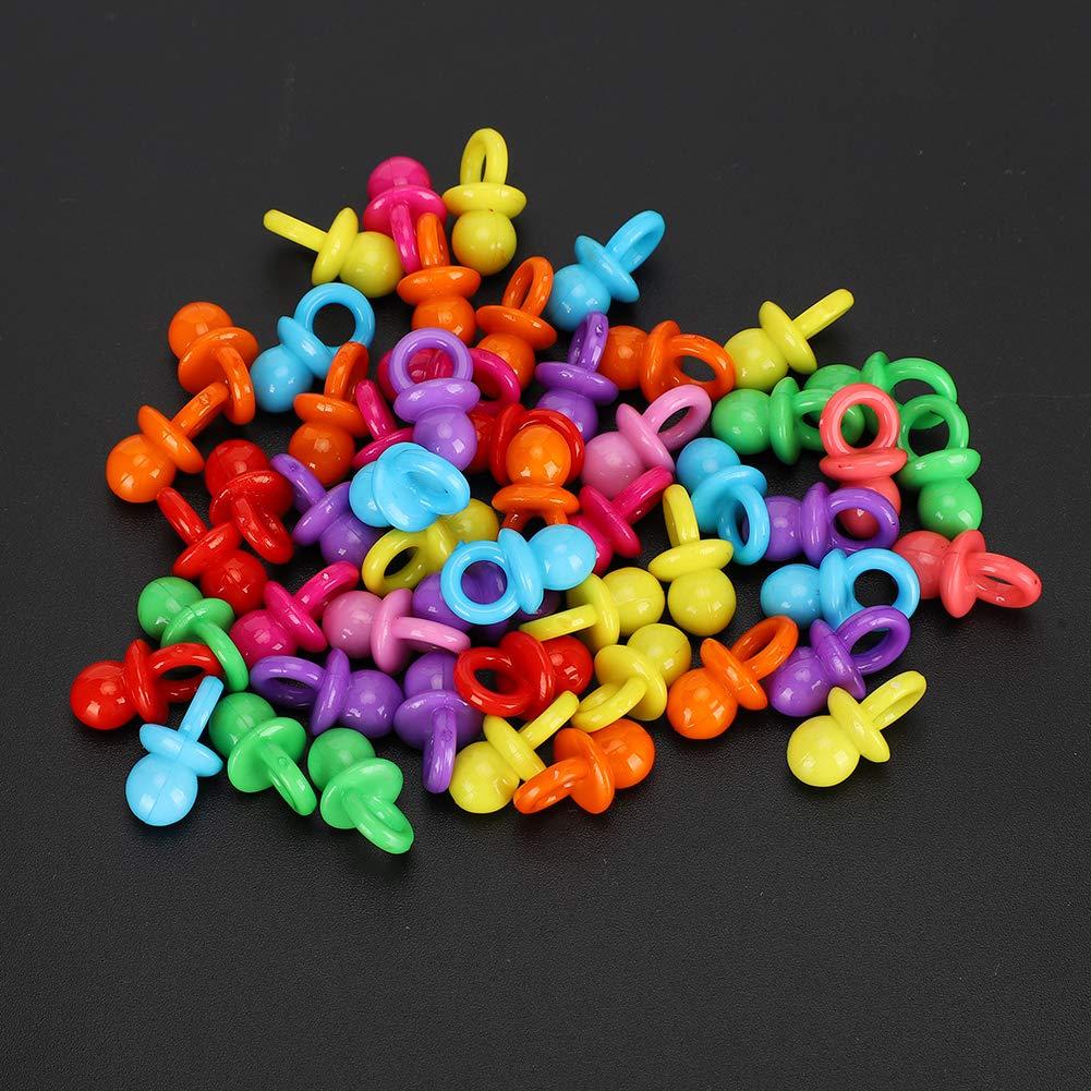 Qukaim Color Acrylic Pacifiers - 100pcs Baby Baptism Mini Toys & Party ...