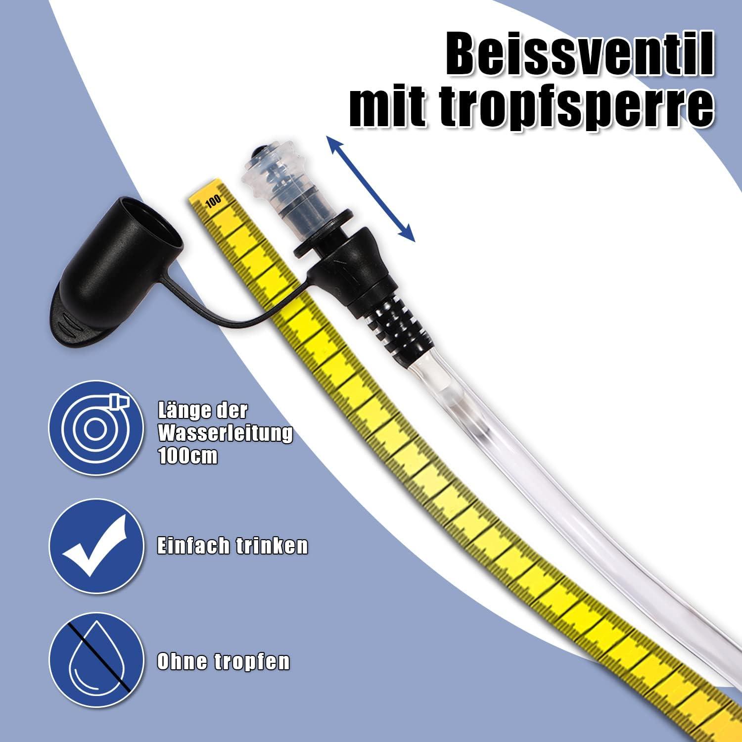 BBAIYULE 2L BPA-Free Drinking Bubble | Backpack Hydration Bladder with ...