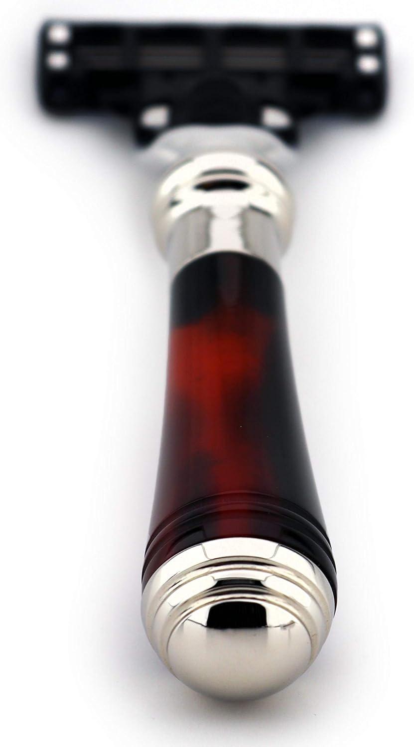 Triple Blade Turtle Effect Razor - Stainless Steel Interchangeable Mini ...