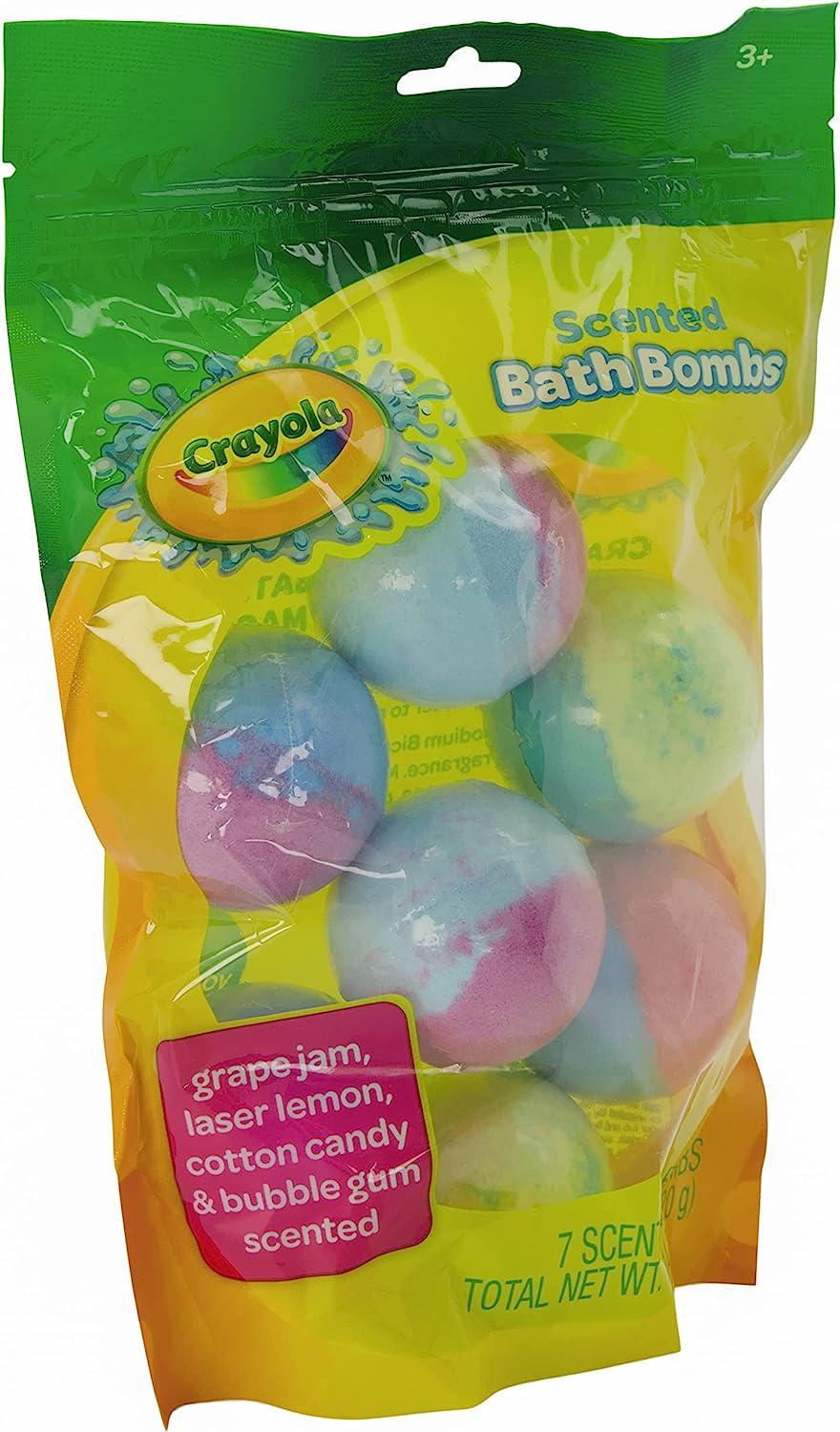 Crayola Colorful Scented Bath Bombs 7Ct - Enjoy a Fun and Aromatic Bath ...