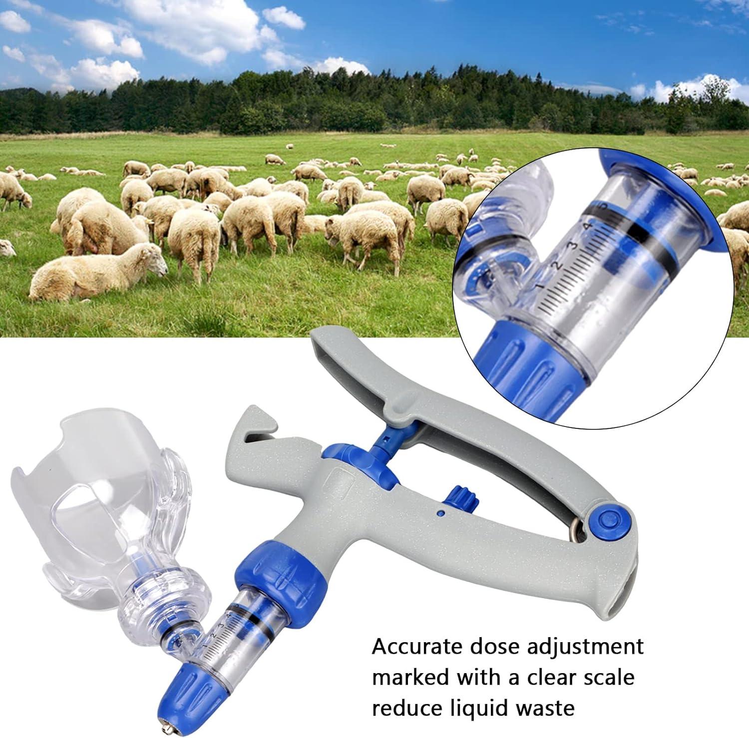 5ml Continuous Syringe Animal Injector Gun - Easy to Operate and Accurate - Ideal for Veterinary ...