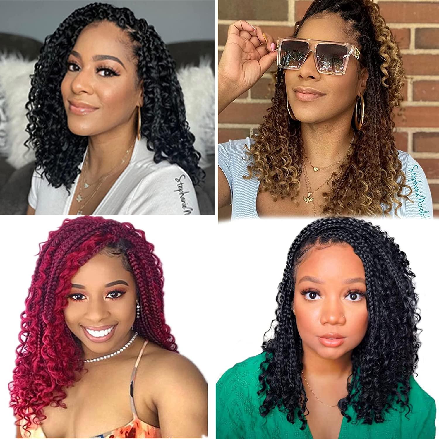 Box Braids With Curly Weave