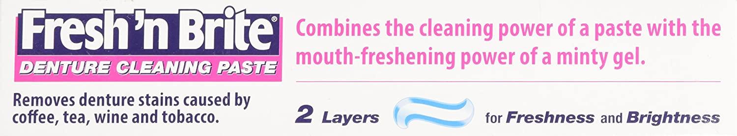 Stim-U-Dent Fresh 'n Brite Denture Cleaning Paste - 2 Count, Pack of 1 ...
