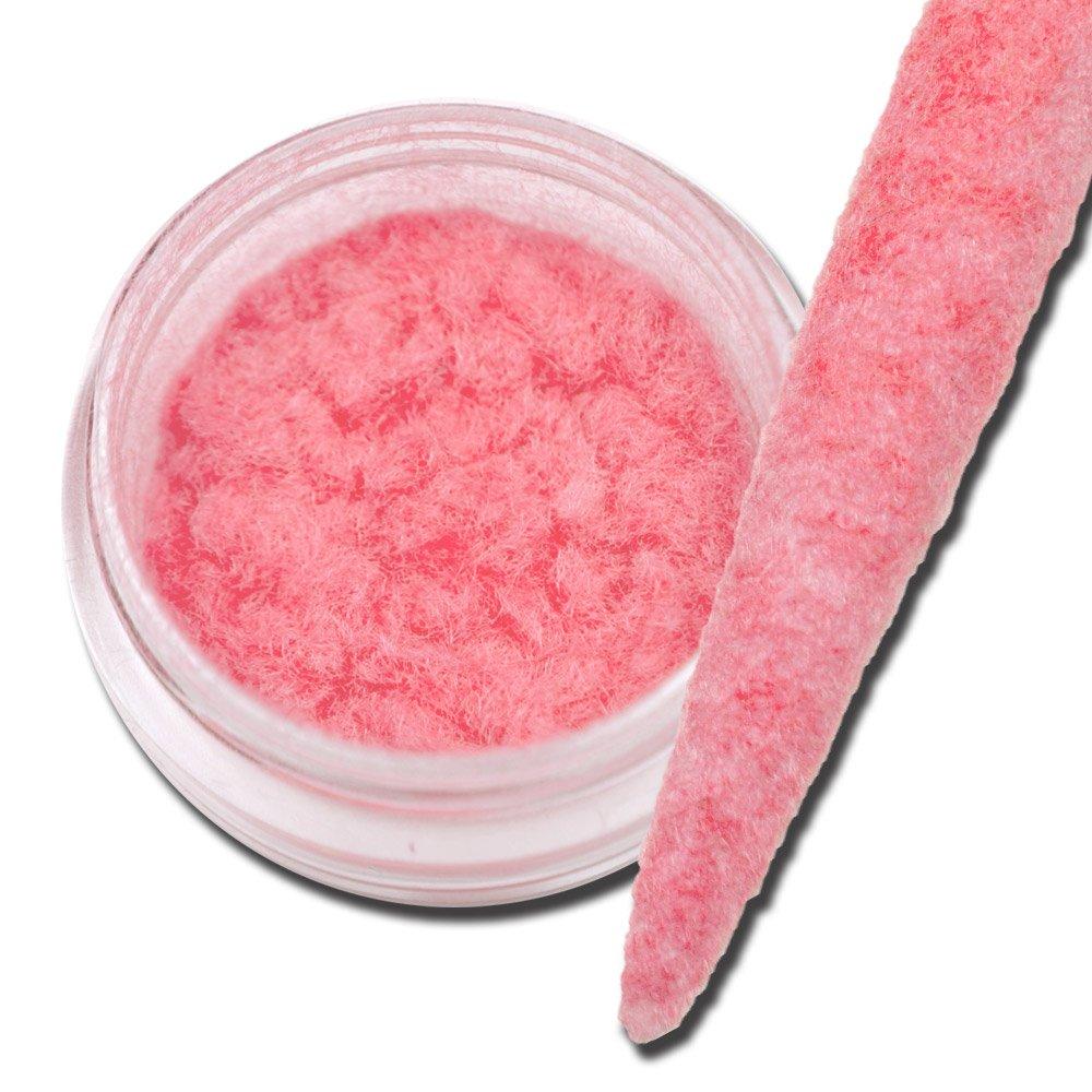 Velvet Plush Powder Pompom Look - Pink Nail Art Powder for Stunning ...