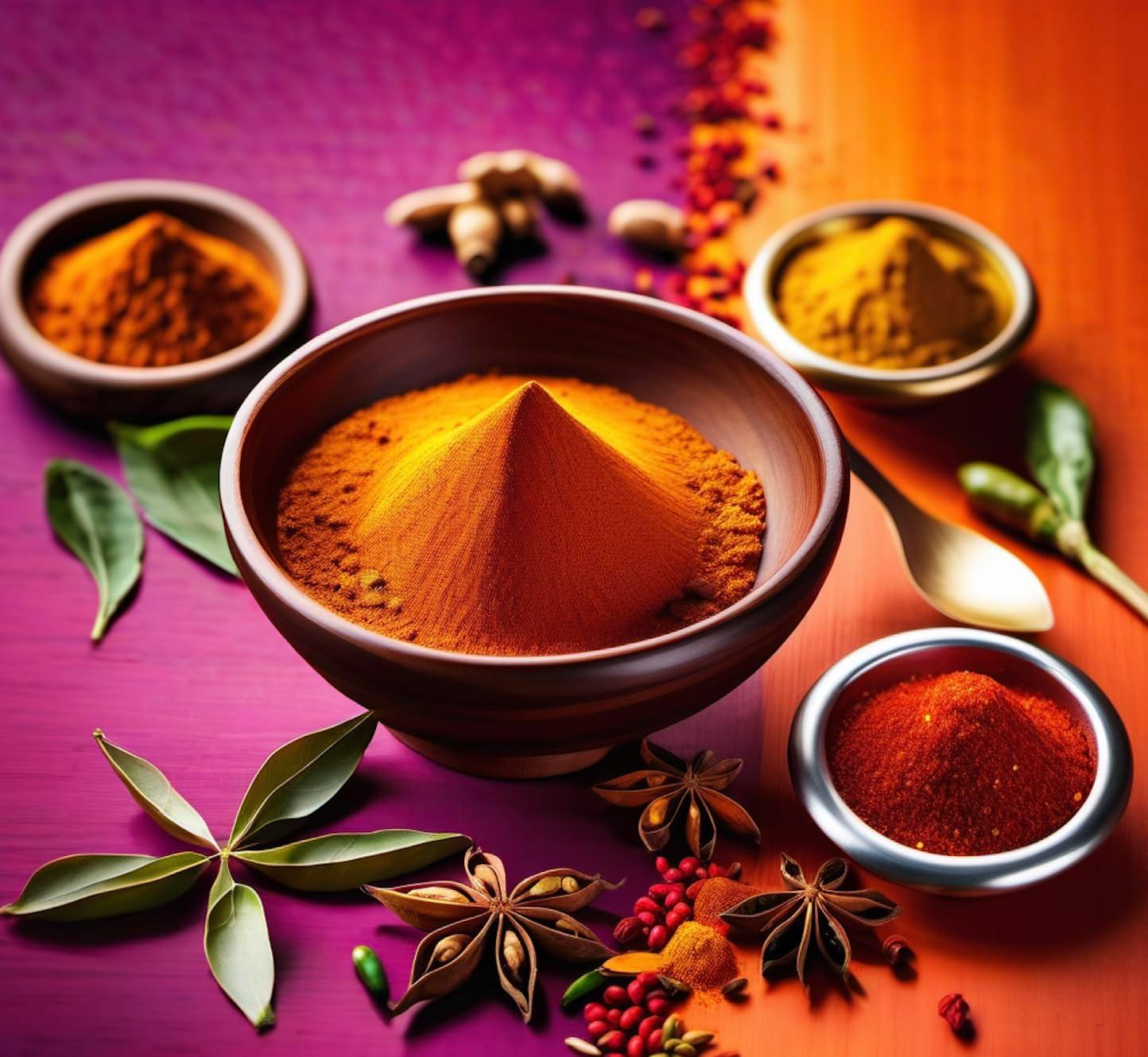 9 Authentic Golden Indian Spices Curry Luxury Set - 9 Spices for ...