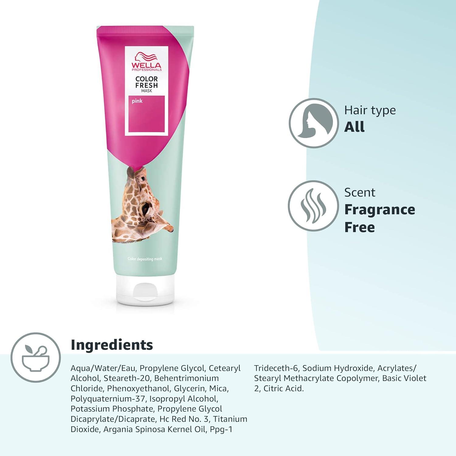 Wella Professionals Color Fresh Mask - Pink - Semi-Permanent Hair Dye ...