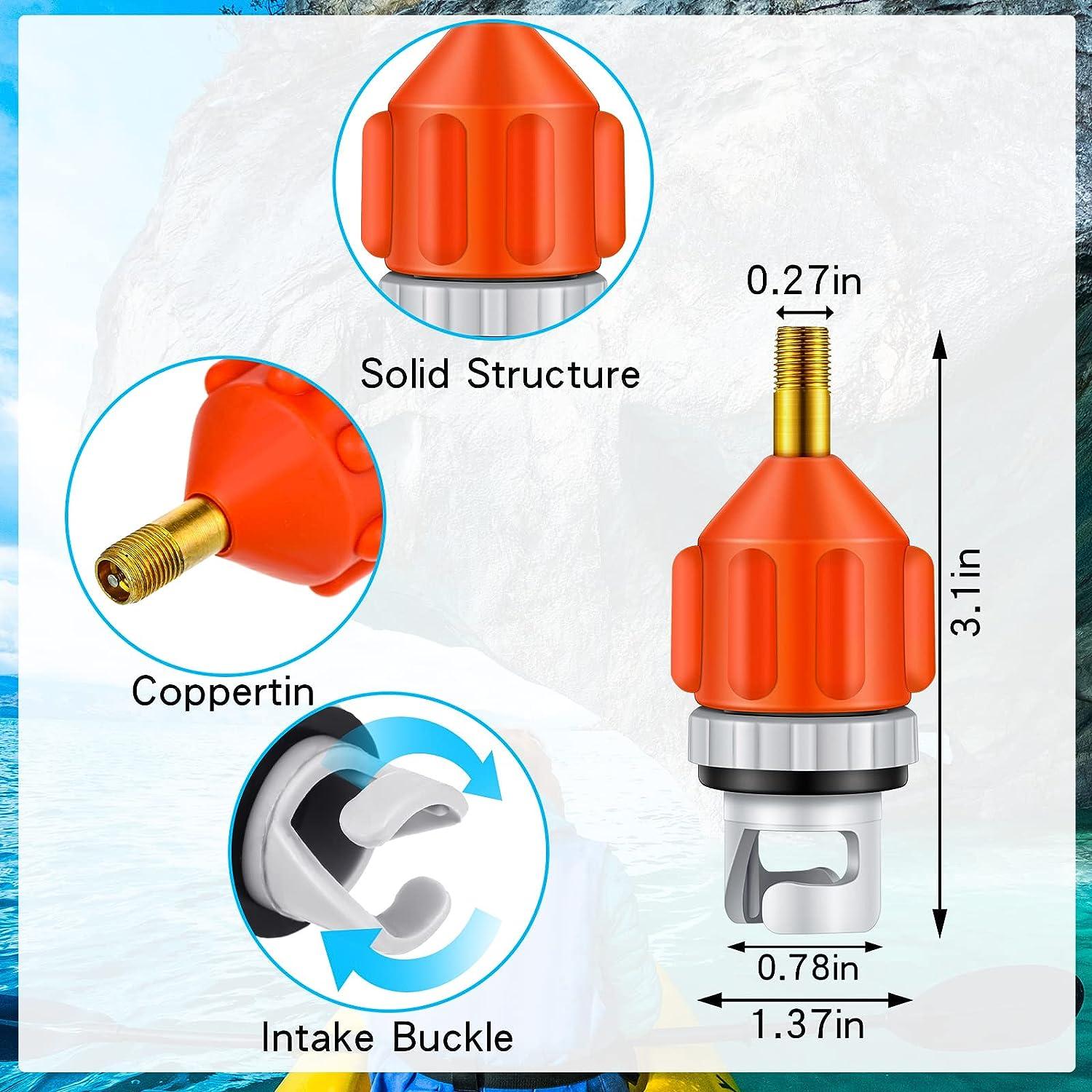 Inflatable Boat SUP Pump Adaptor Set - 4 Pcs Air Valve Adapter Kit for ...