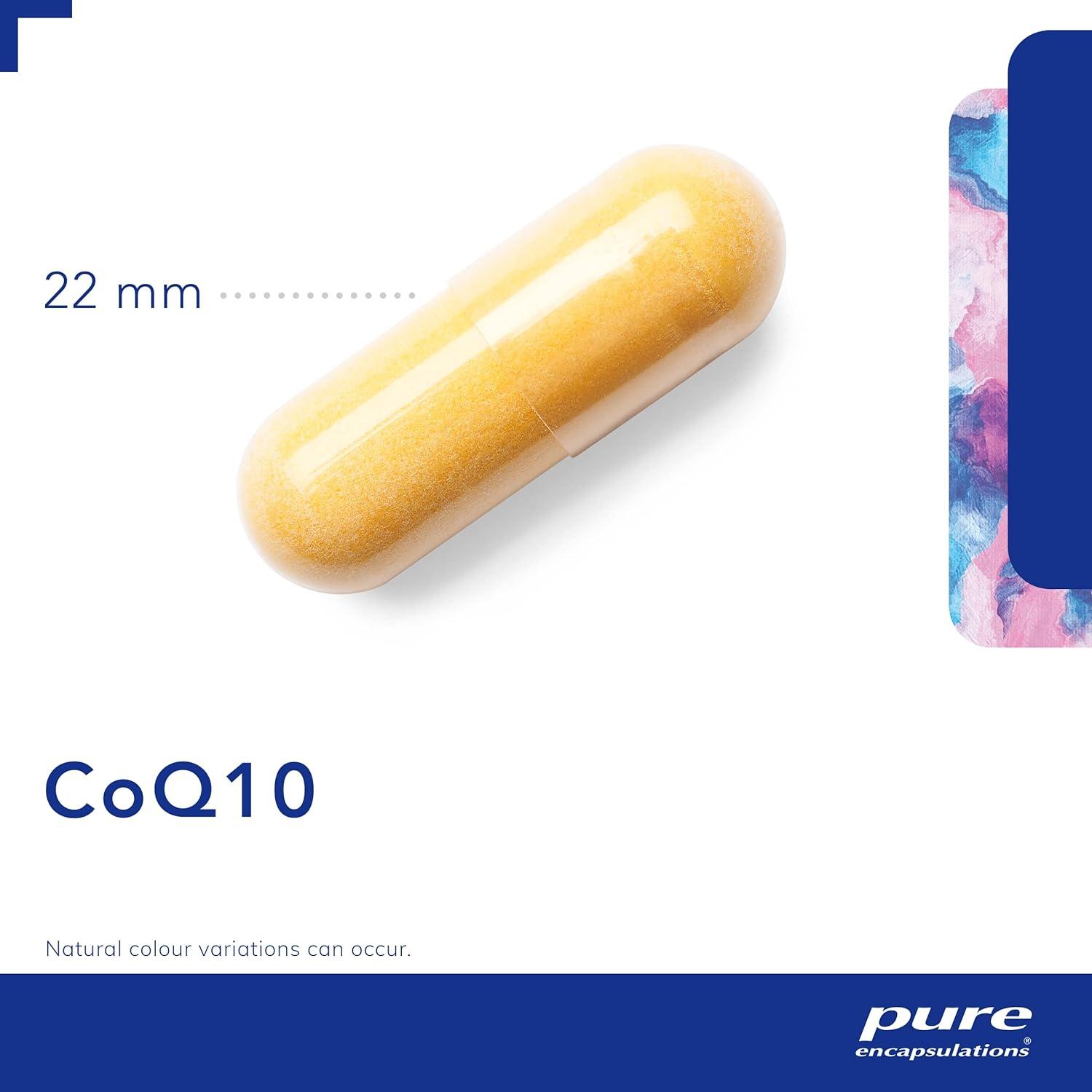 Pure Encapsulations - CoQ10 120mg - Natural and Bio-Identical Fermented ...
