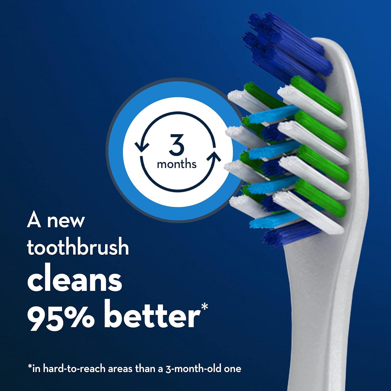 Oral-B CrossAction Max Clean Manual Toothbrush Soft 4 Count - Gentle ...
