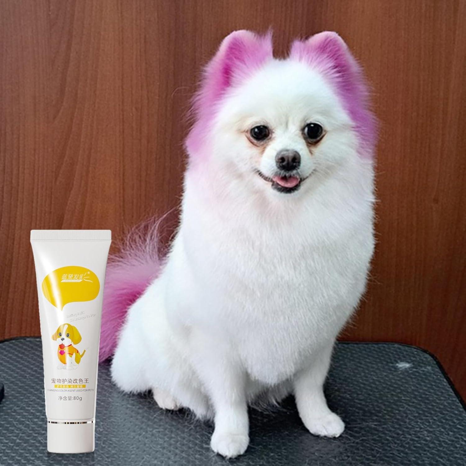 Professional Dog Hair Dye | Long-Lasting Color for Puppies & Pets | 80g ...
