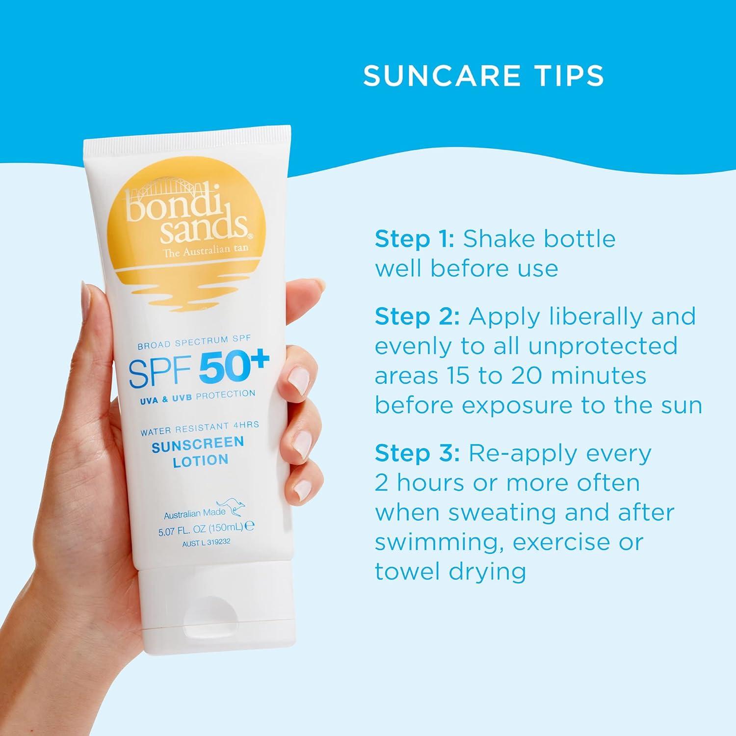 Bondi Sands Spf50+ Water Resistant 4Hrs Coconut Beach Sunscreen Lotion ...