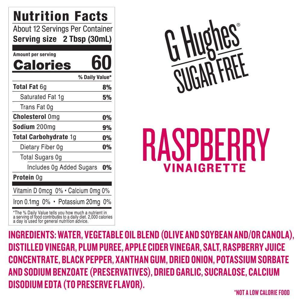 G Hughes Sugar Free Italian Balsamic Raspberry Dressing 12 Fl Oz (Pack ...
