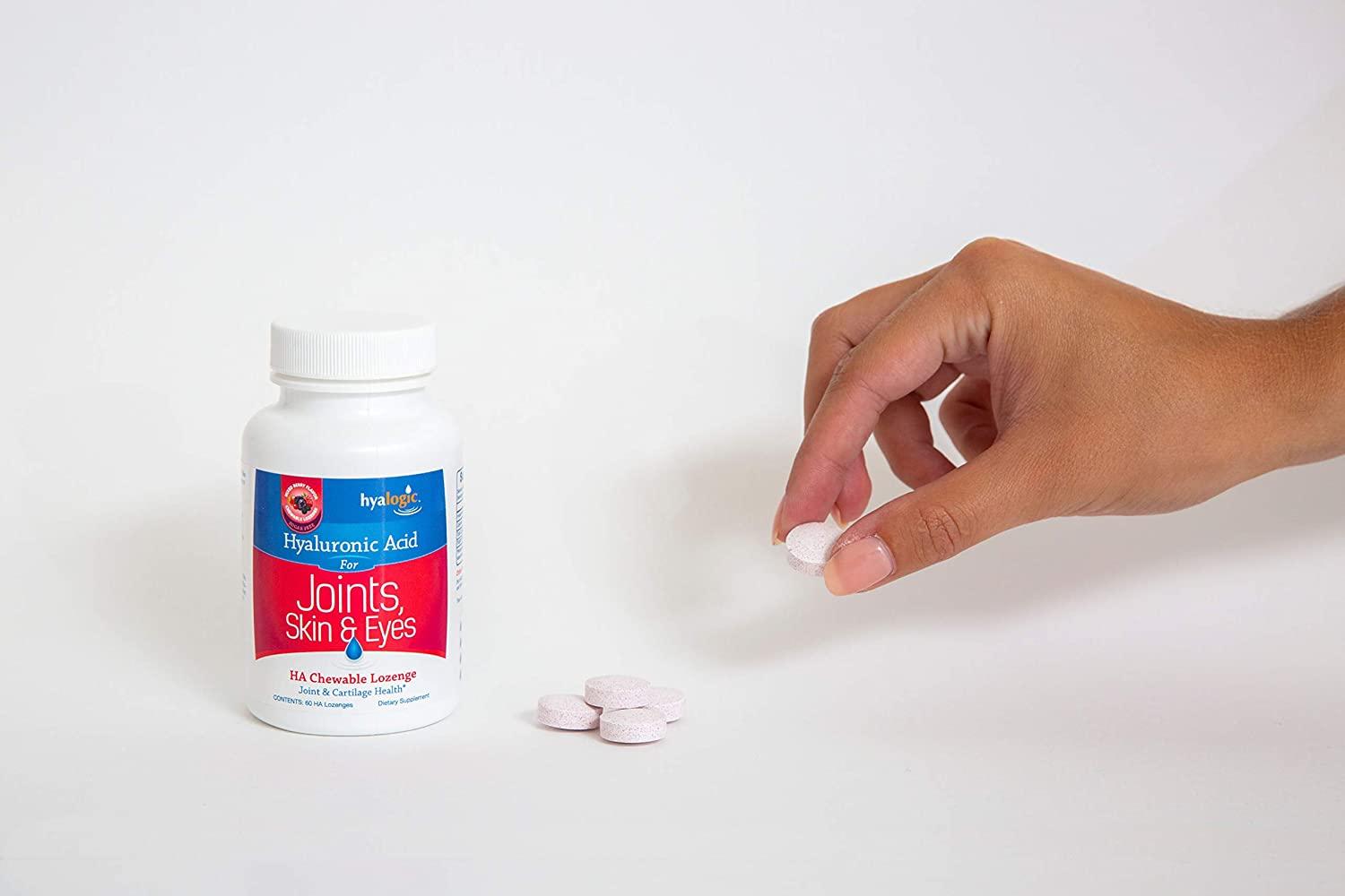 Hyalogic Hyaluronic Acid Chewables 120mg - Berry Flavored - Joint ...