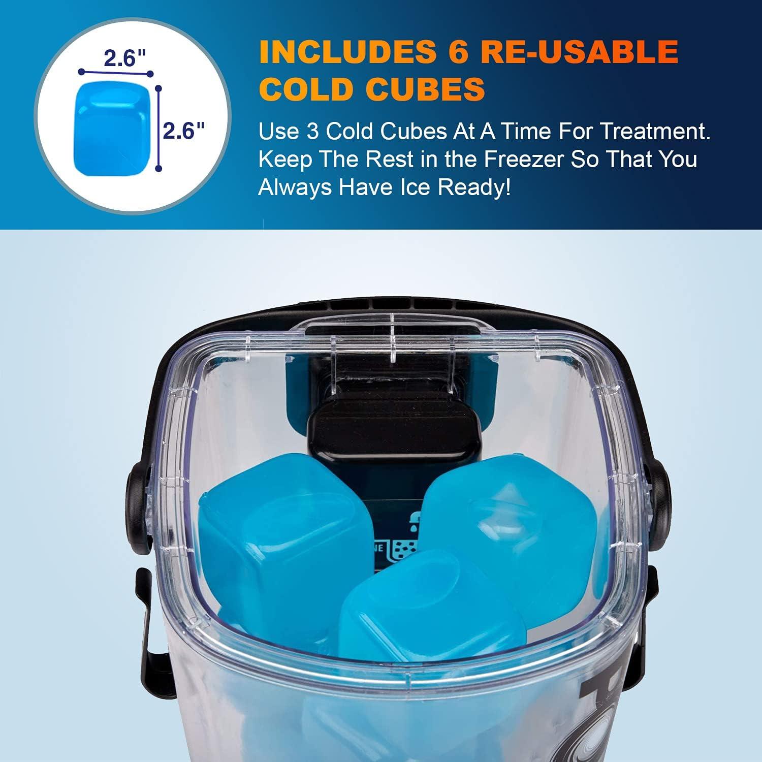 Polar Vortex Cold Water Therapy System Kit with 3-Strap Wrap and 4 Cold ...