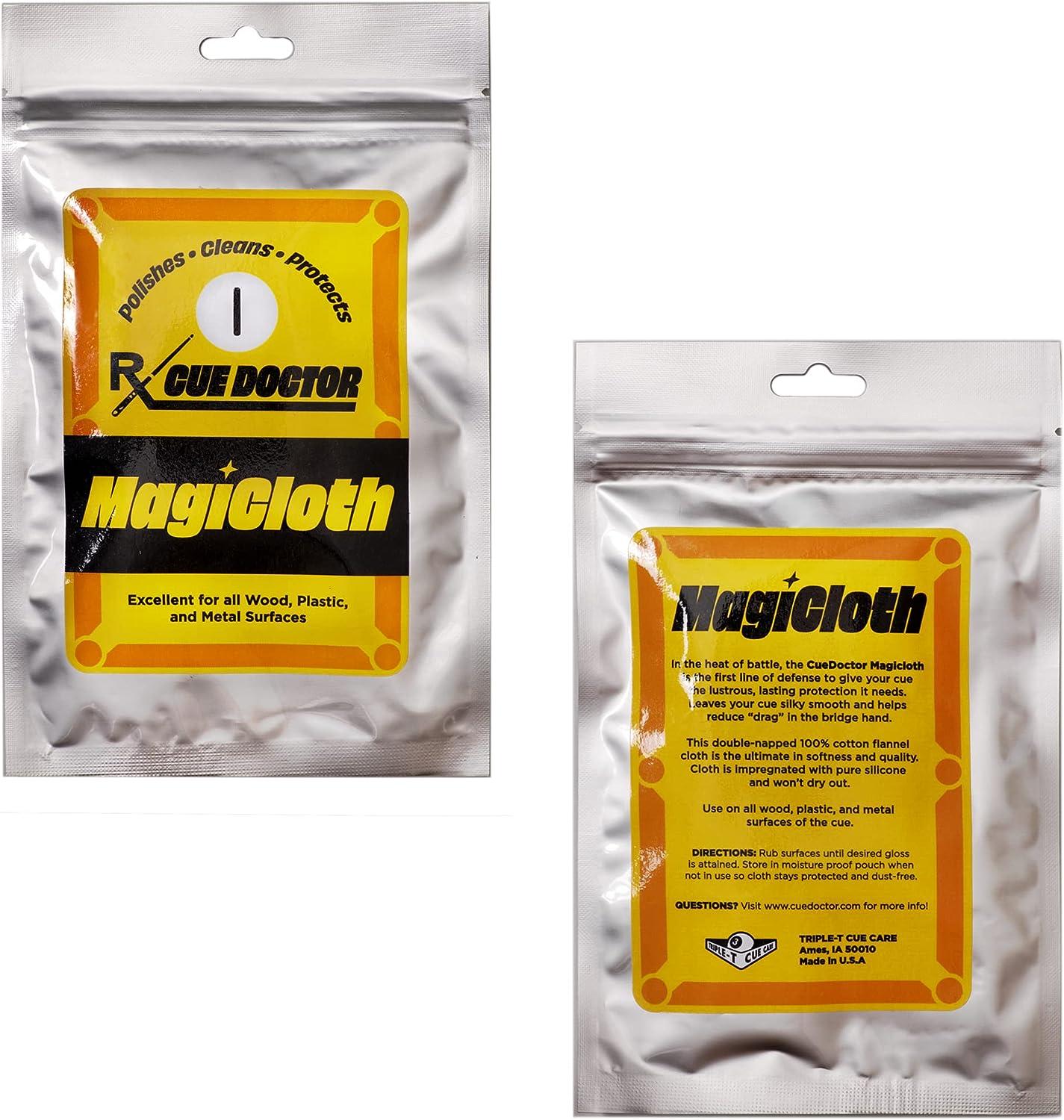 Cue Doctor Billiard Pool Cue MagiCloth - Ultimate Cue Care Solution ...