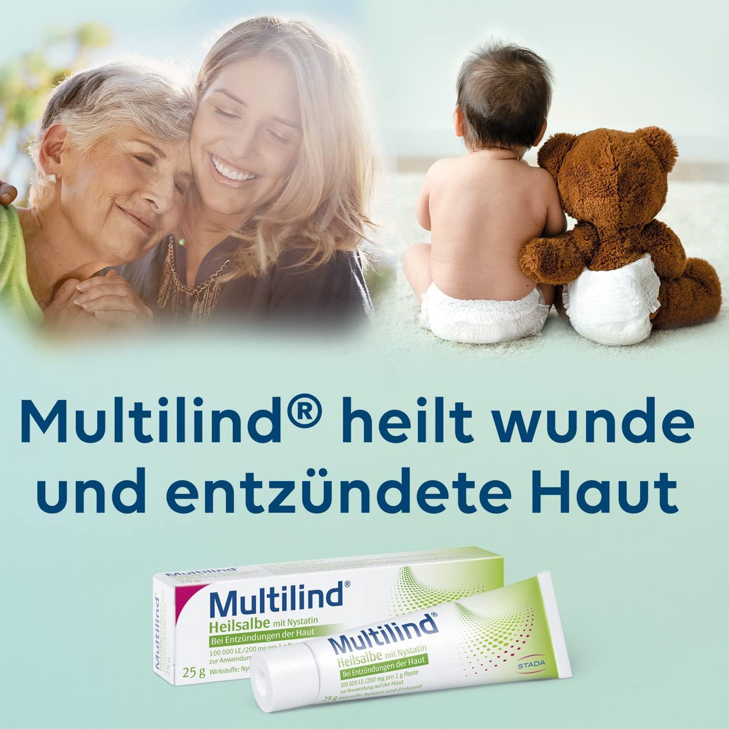 Buy Multilind Healing Ointment - Zinc & Nystatin for Skin Inflammation ...