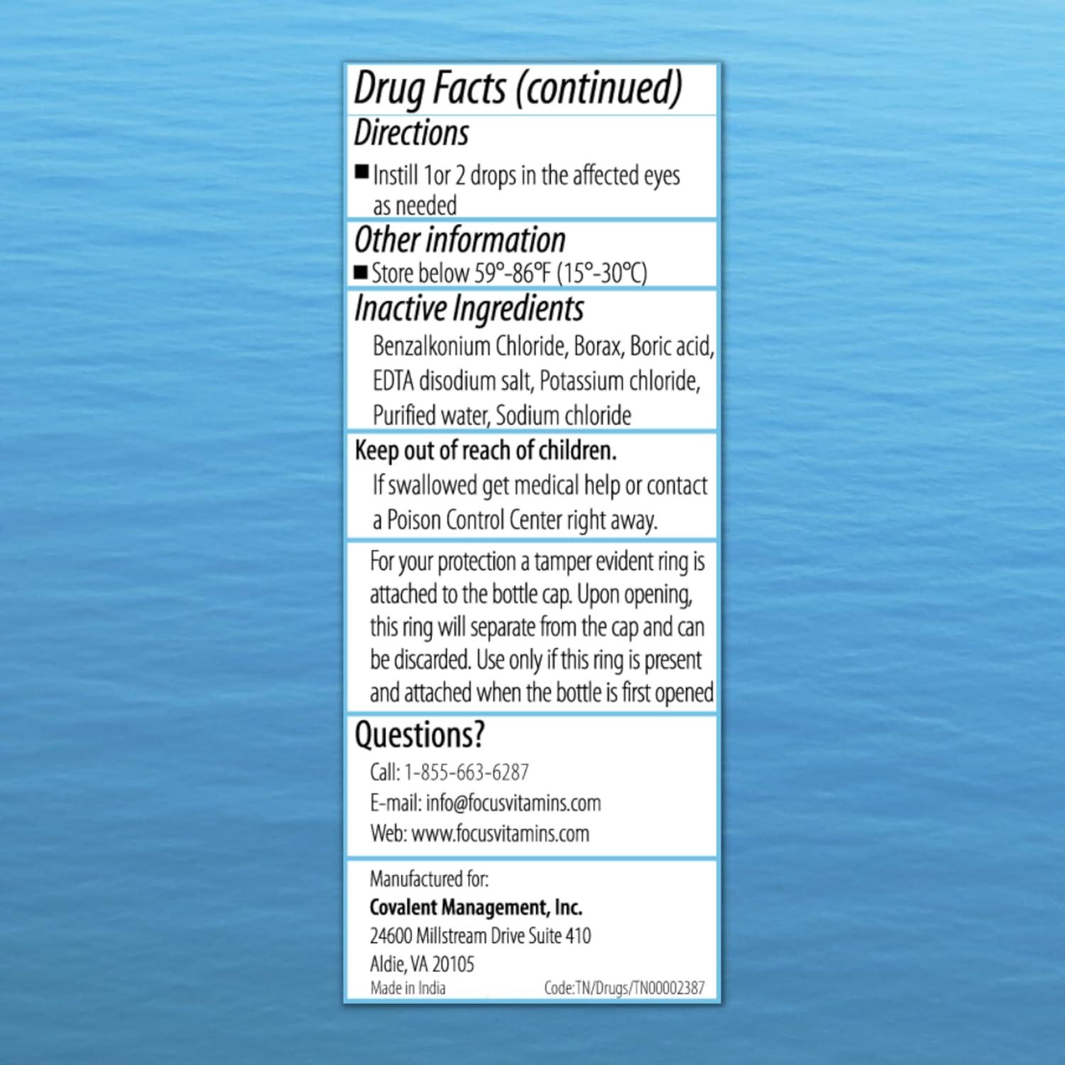Focus PI Post-Injection Eye Drops - Enhance Macular Health & Hydration ...