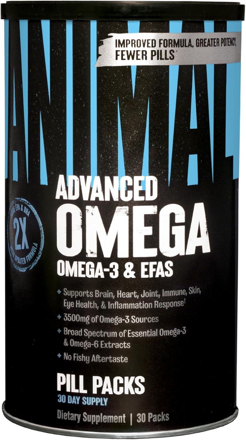 Animal Omega Omega 3 & 6 Supplement 30 Day Pack M-Stak Non-Hormonal ...