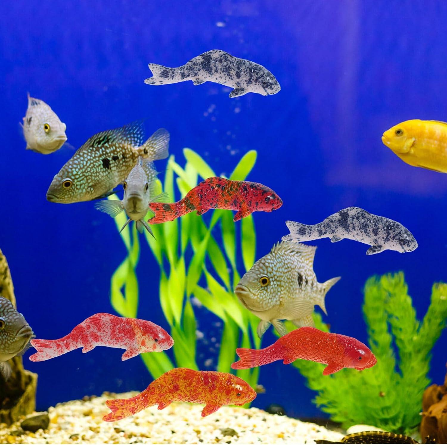 Artificial Floating Fish Decoration - 5pcs Aquarium Model for Terrarium ...