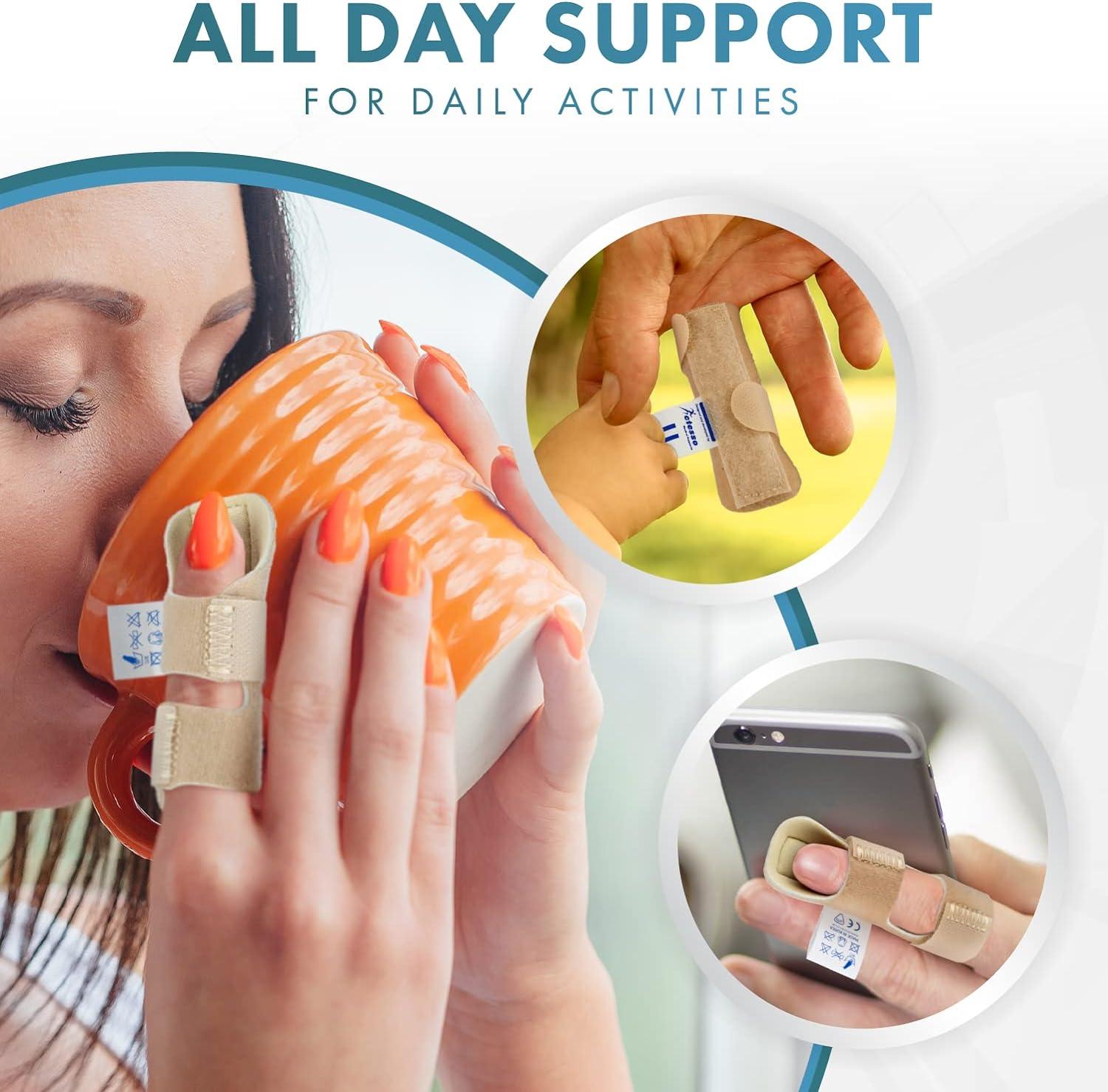 Actesso Neoprene Finger Splint Brace - Support for Mallet, Trigger ...