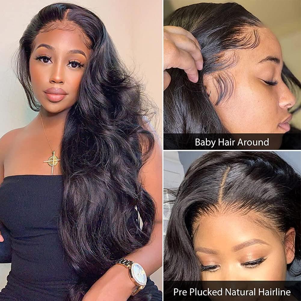 20 Inch Body Wave Lace Front Wig | Pre Plucked Human Hair 150% Density ...