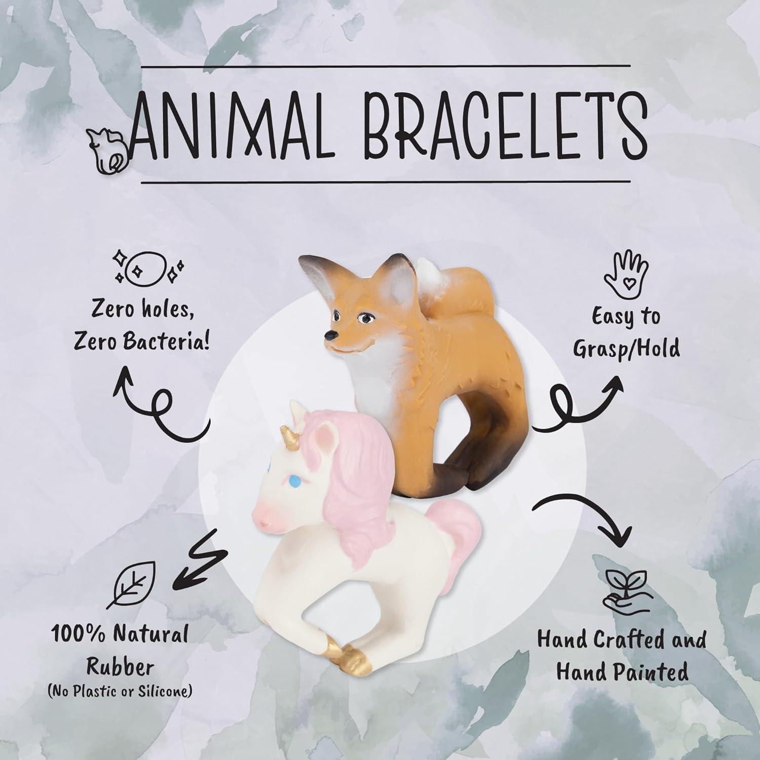 Oli & Carol Nelly The Elephant Natural Rubber Teething Toy - 9 cm | Eco ...