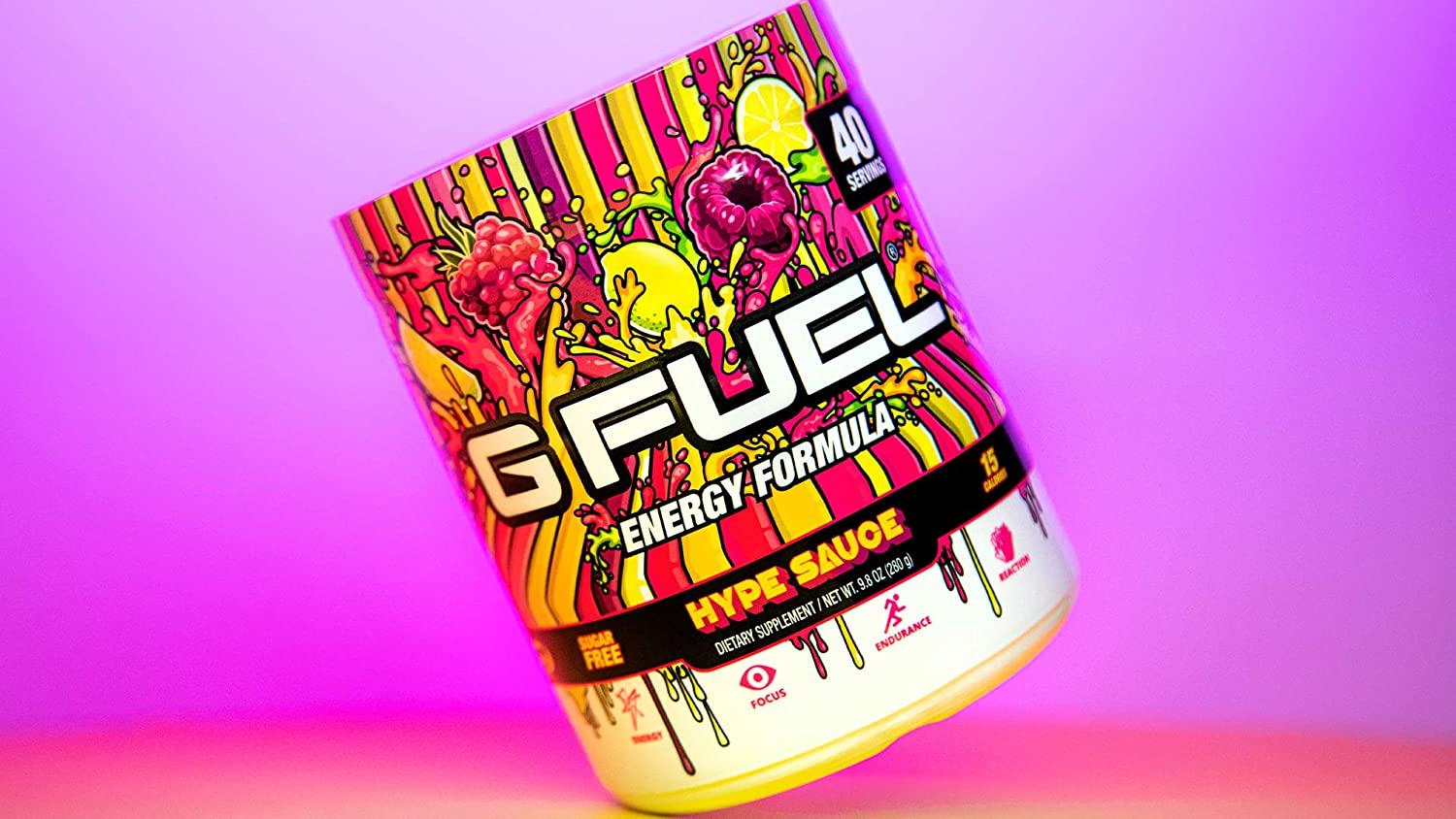 G Fuel Raspberry Lemonade Hype Sauce Energy Powder - 9.8oz Tub (40 ...