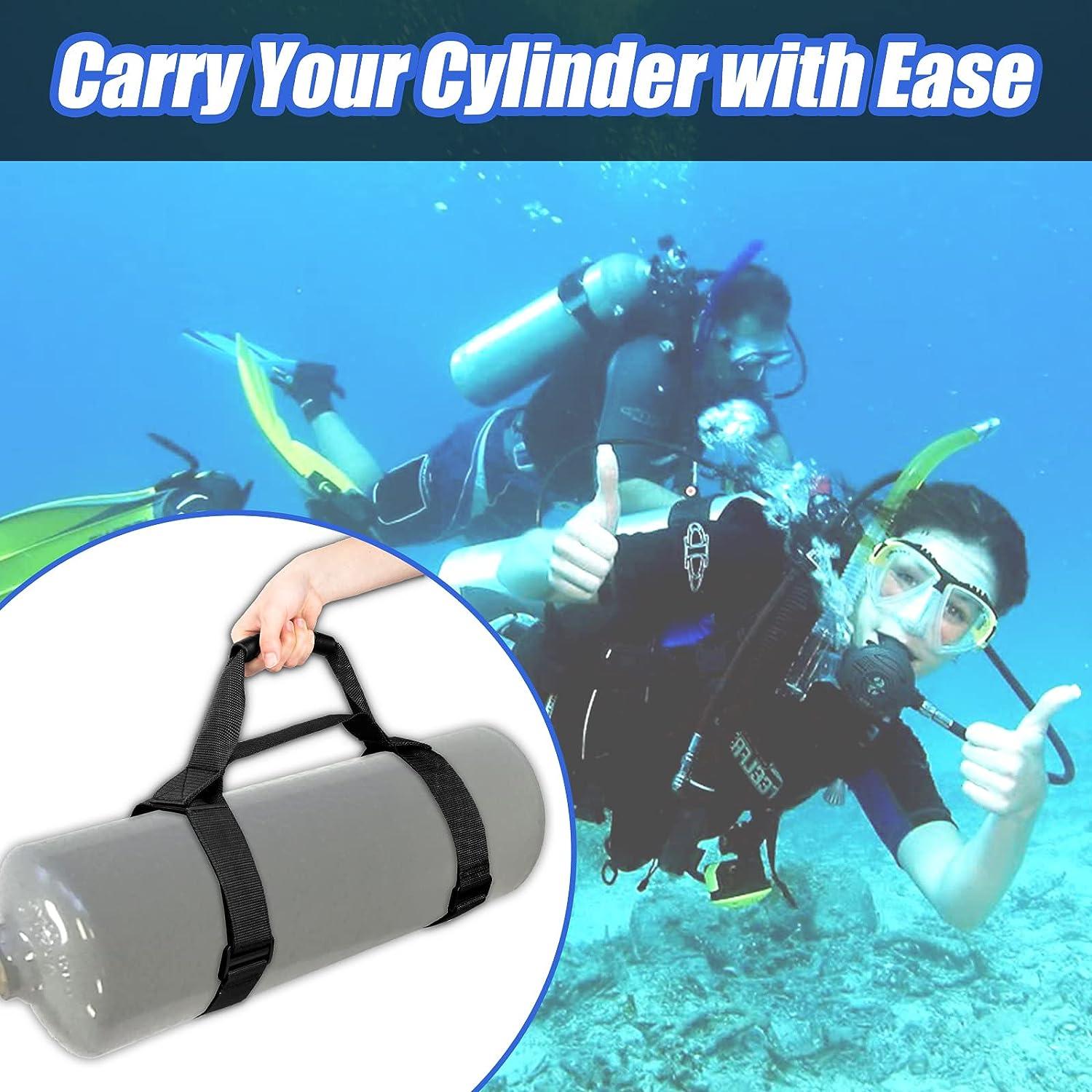 Dawitrly Heavy Duty Dive Tank Carrier | Adjustable Scuba Air Tank Band ...
