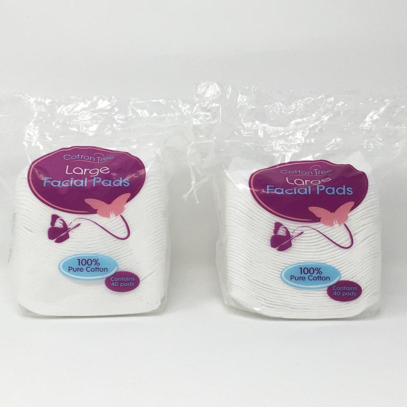 Large Facial Pads - 80 in total (2 x 40pk) | Buy Now with Express ...