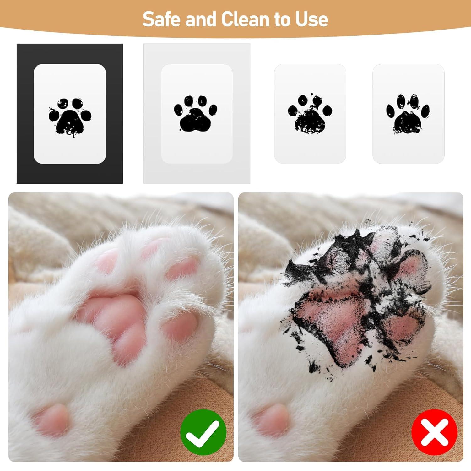 8 Pieces Baby Handprint & Footprint Set | Paw Print Set for Dogs & Cats ...
