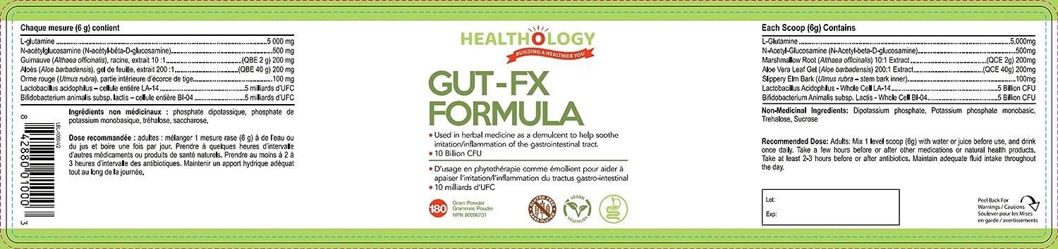 Healthology GUT-FX | Gut Supplement for Leaky Gut, Inflammation ...