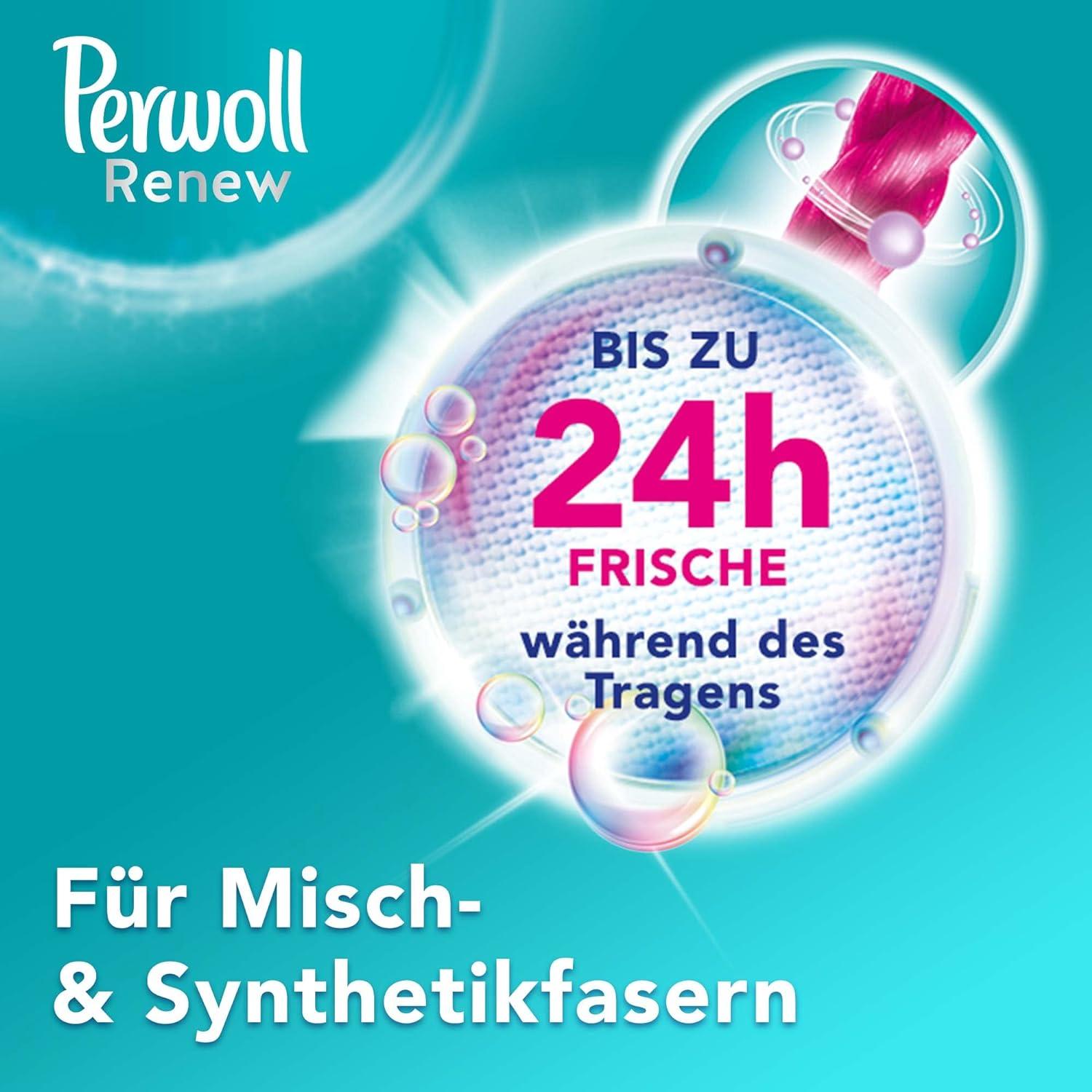 Perwoll Renew Refresh Liquid Detergent - 2x25 Washes Odor-Neutralizing ...